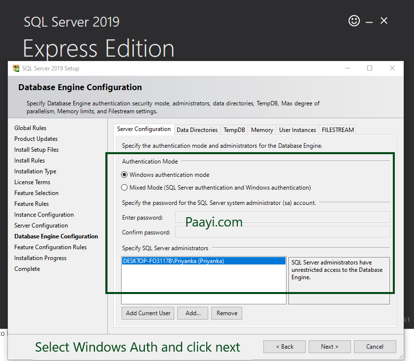 Step 19. The installation progress will open, where you can analyze and view the overall ...