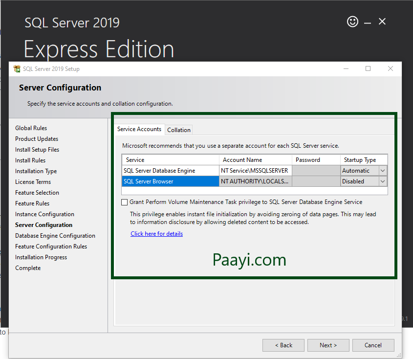 Step 19. The installation progress will open, where you can analyze and view the overall ...