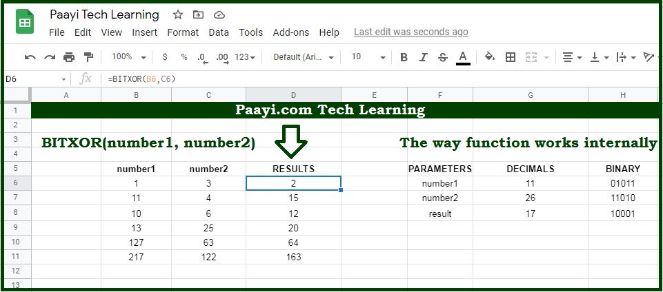 Learn How to Use Google Sheets DEC2BIN Function - Sb Collections